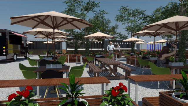 Food trucks y containers en Foodpark Puerto Vallarta